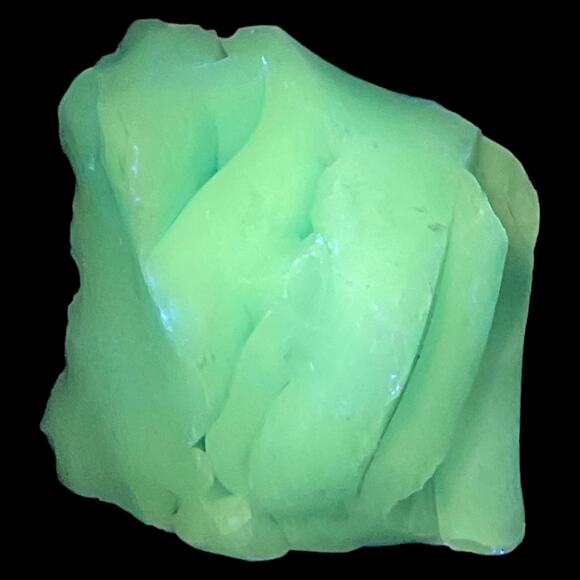 Vintage | Art | Satin Blue Art Glass Cullet Manganese Glowing Slag 5g48 ...